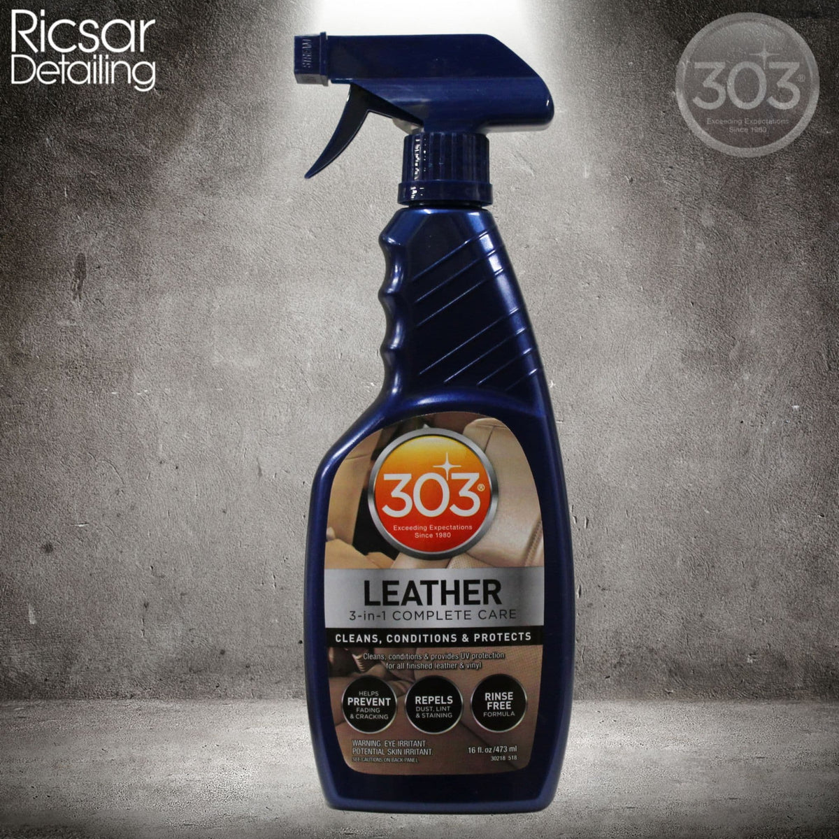303 Automotive Leather 3-in-1 Complete Care - Cleaner, Conditioner & P ...