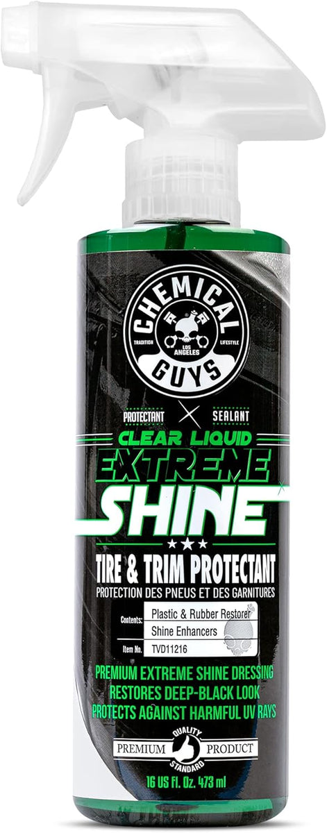 Chemical Guys TVD11216 Clear Liquid Extreme Shine Tire & Trim Dressing ...