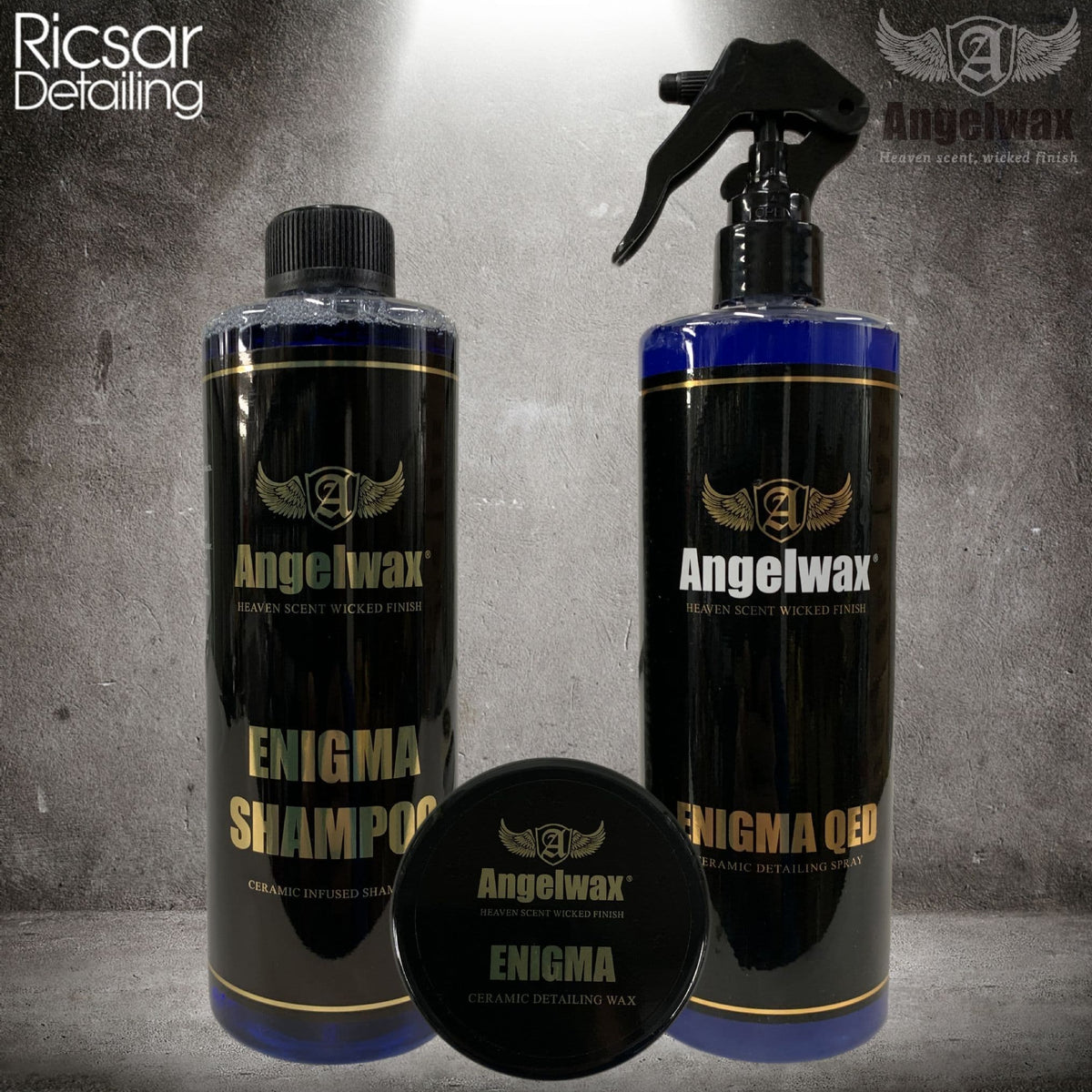 Angelwax Enigma QED, Enigma Shampoo & Enigma Wax – Detail Gear