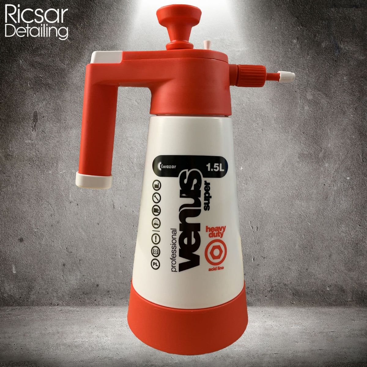 Kwazar Venus Pro 1.5L 360+ Acid and Harsh Chemical Compression Sprayer ...