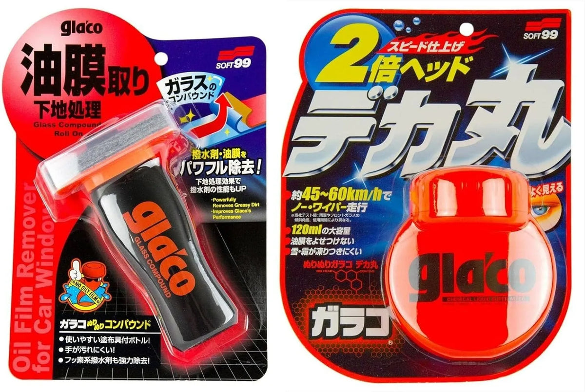 Soft99 Glaco Large /Glaco Glass Compound, Glass Cleaner + Rain-Repelle ...